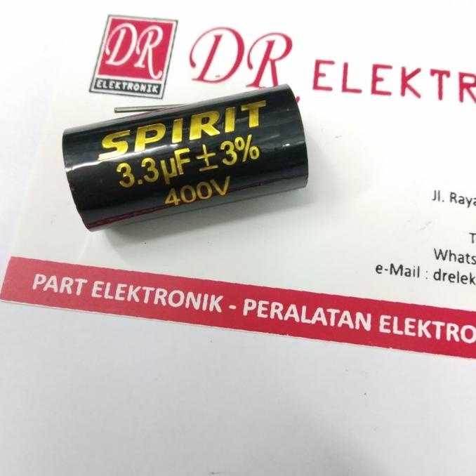Jual Baru Kapasitor nonpolar bagus Spirit 3,3uf 3.3uf 3,3 uf mikro 400v ...