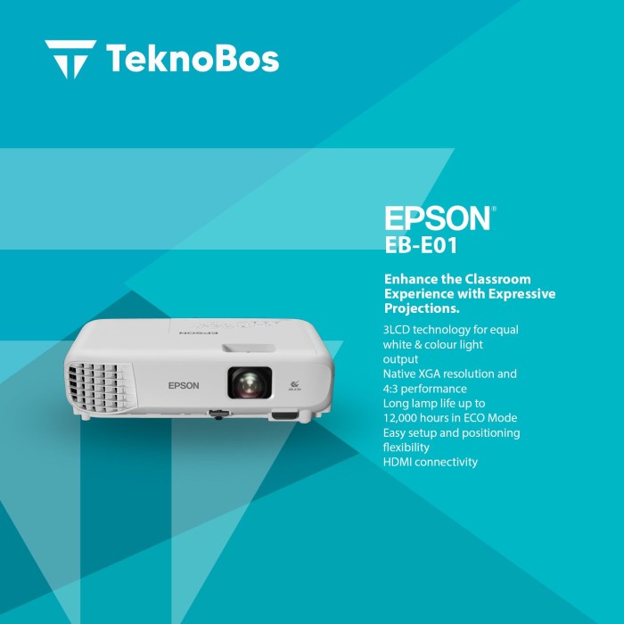 Jual Epson EB-E01 XGA 3LCD Projector | Shopee Indonesia