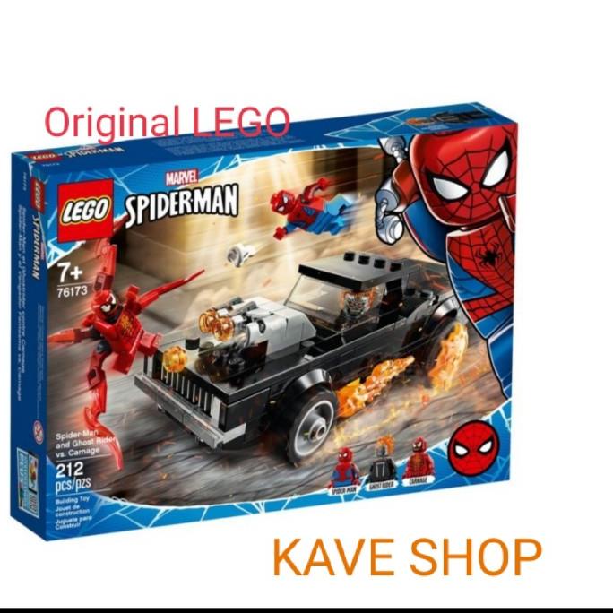 Jual LEGO 76173 Super Heroes : Spider-Man and Ghost rider vs Carnage ...