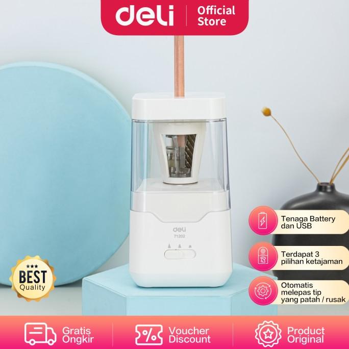 Jual Deli Electric Pencil Sharpener/Rautan Pensil Otomatis Autofeed ...