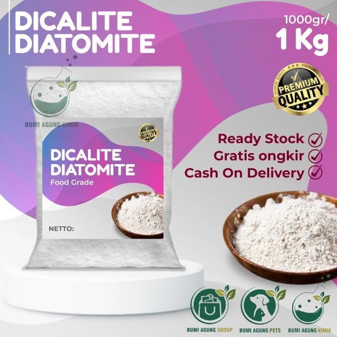 Jual Best - DICALITE DIATOMITE 1KG Diatomaceous Earth Powder 1 KG ...