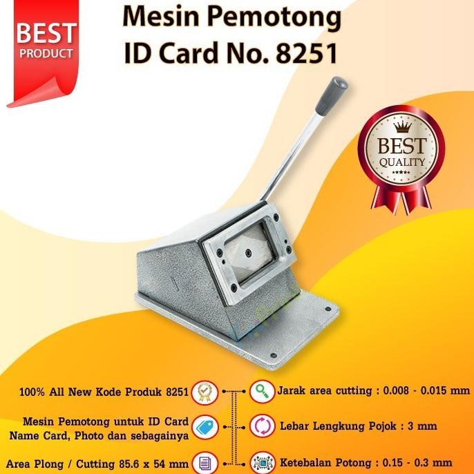 Jual Mesin Plong Pemotong ID Card Alat Potong PVC Cutter Instant 85 ...