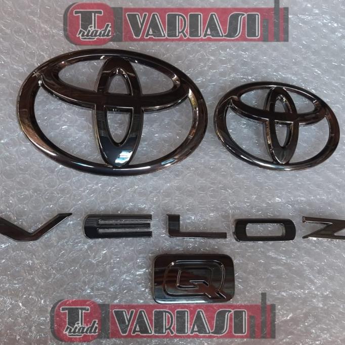 Jual Logo Emblem Avanza Veloz type Q Black Chrome | Shopee Indonesia
