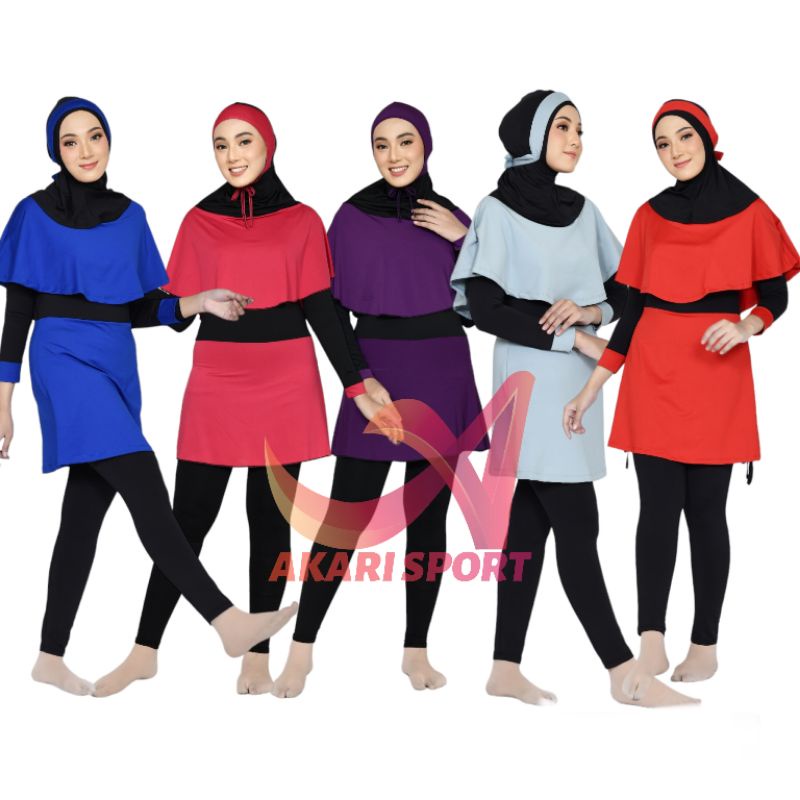 Jual BAJU RENANG HIJAB WANITA MUSLIMAH SYAR'I DEWASA SPANDEK PREMIUM ...