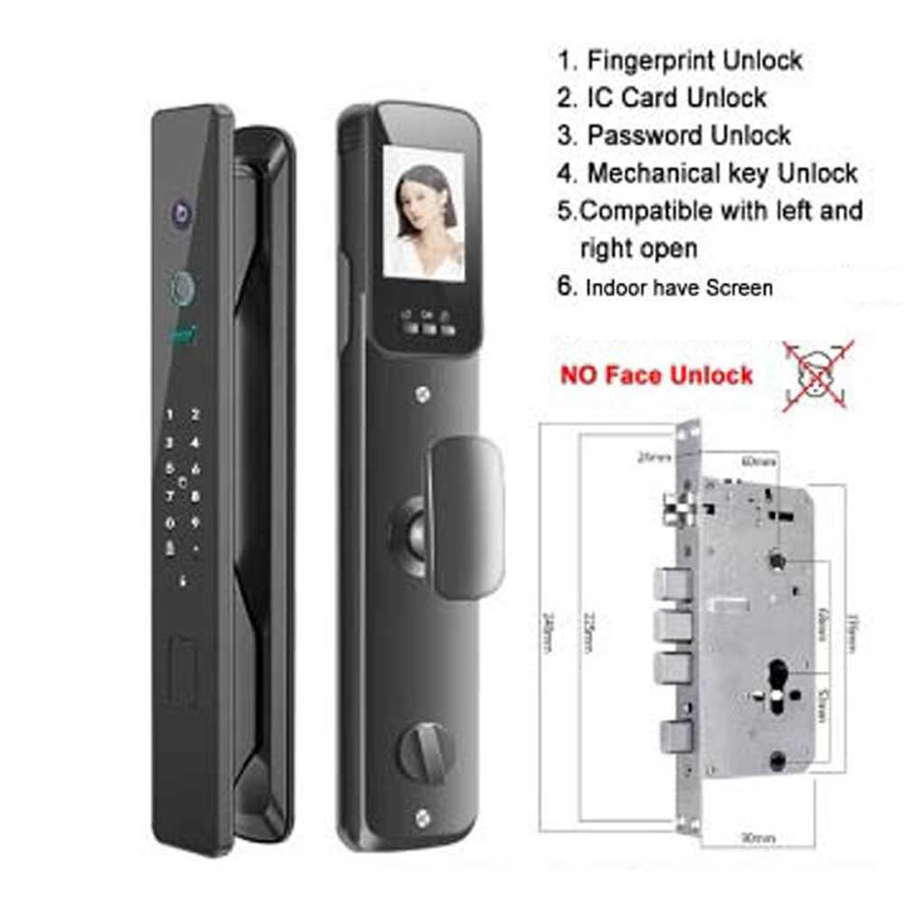 Jual Smart Door Lock Kunci Pintu Rumah Fingerprint Password Key Card ...