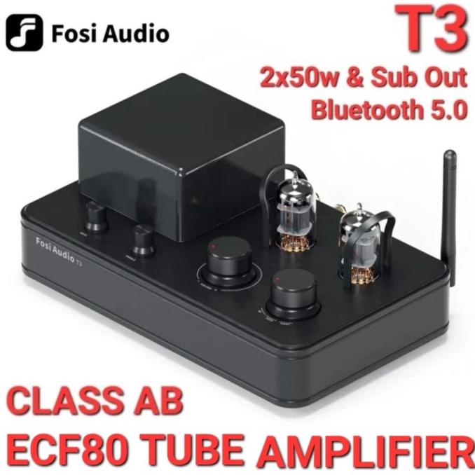 Jual Fosi Audio T3 Class Ab 2.1 Amplifier Tube Ecf80 2X50W+Sub Out ...