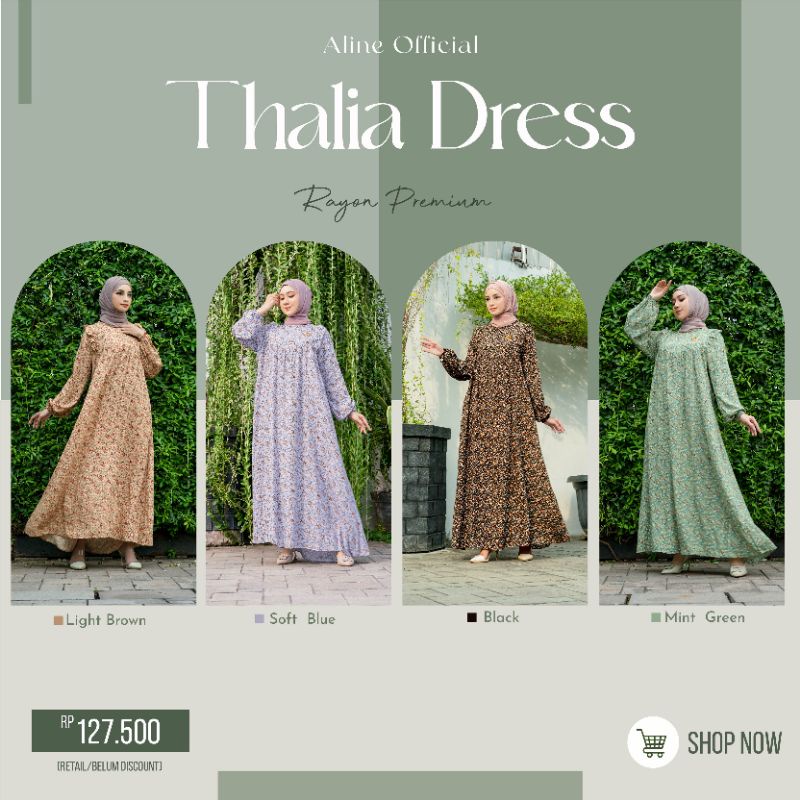 Jual Thalia Dress By Aline | Shopee Indonesia