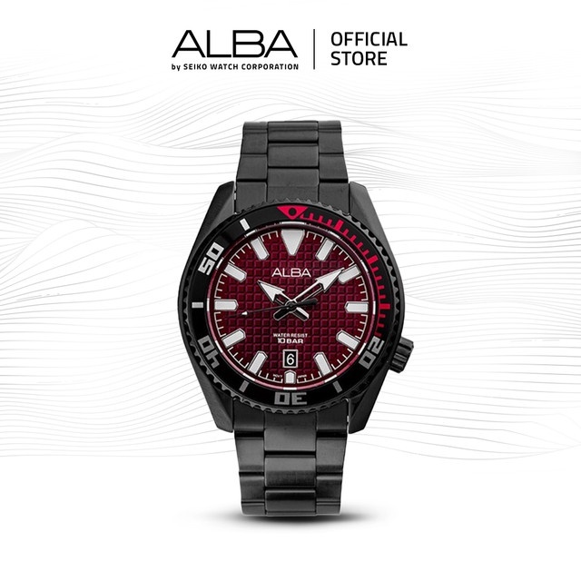 Jual ALBA Jam Tangan Pria AS9P37 Quartz Stainless Steel Hitam Watch ...