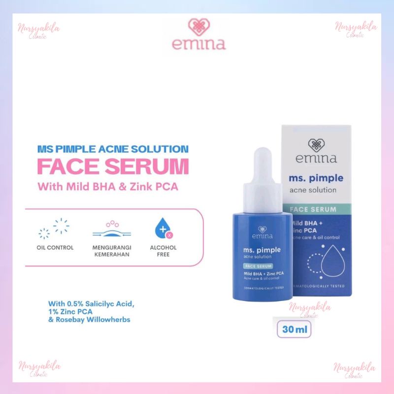 Jual Emina Ms. Pimple Acne Solution Face Serum 30 ml - Serum Wajah ...