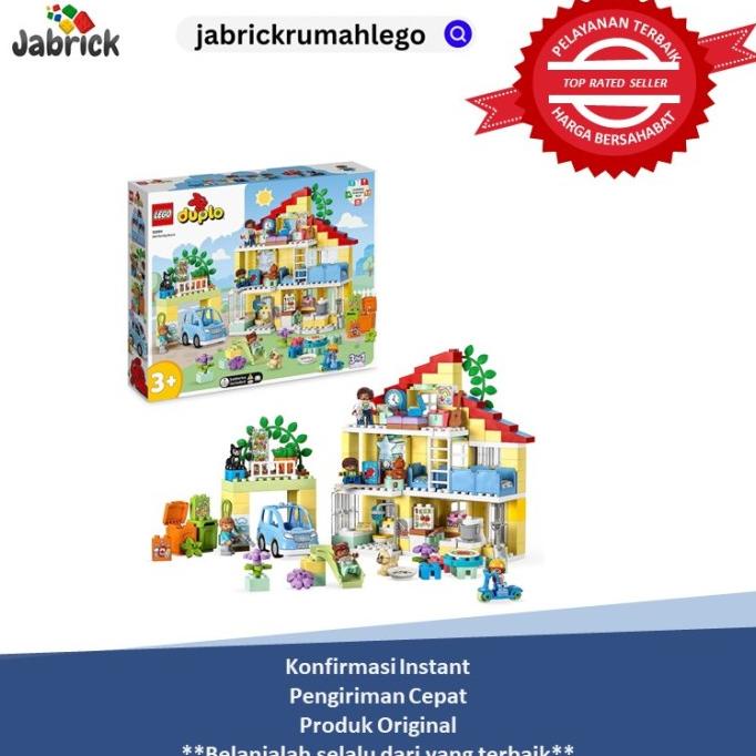 Jual Promo Murah !!! Lego 10994 Duplo Town 3In1 Family House, Brick ...