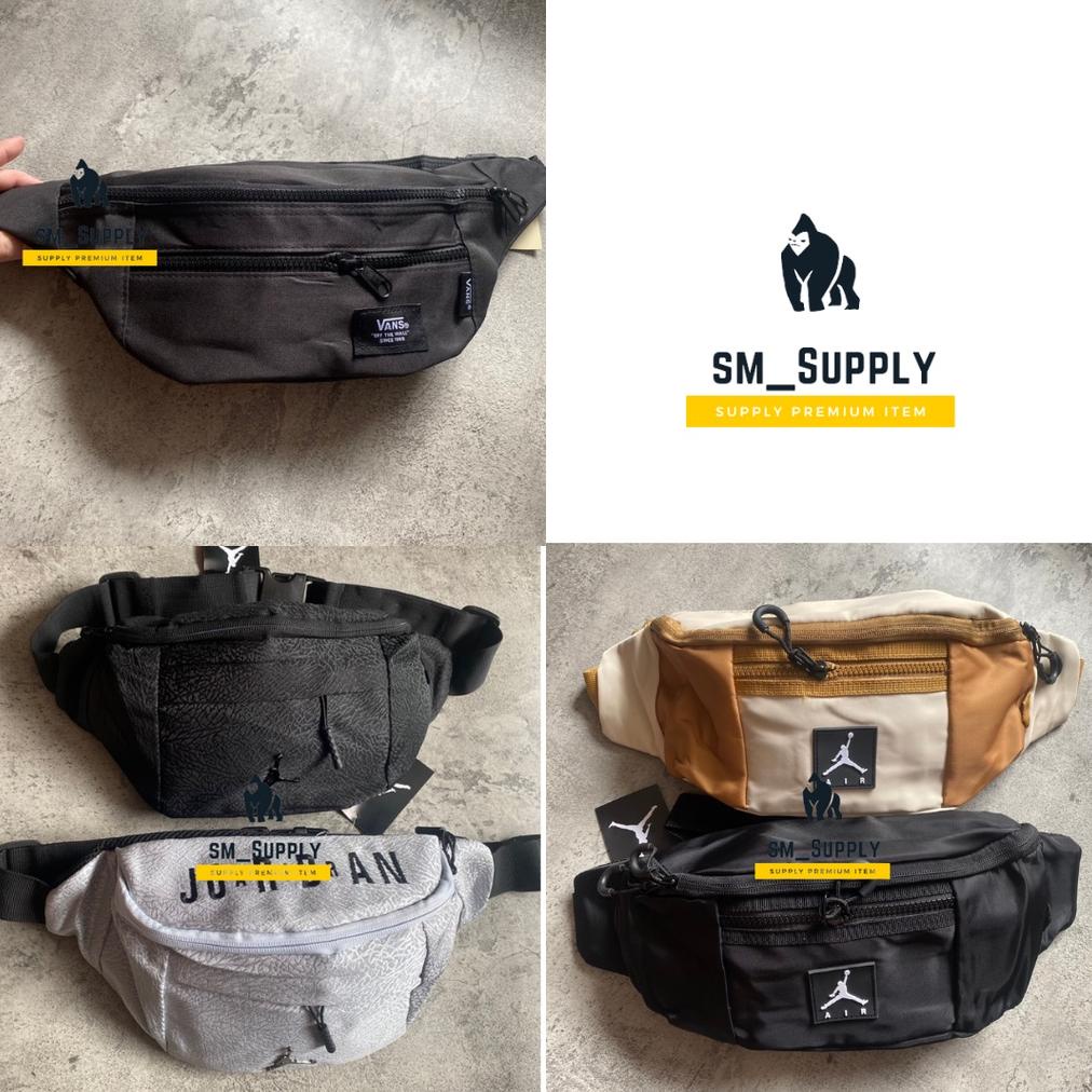 Jual Selalu Ready TAS WAISTBAG AIR JORDAN VANS / TAS JORDAN CRACK ...