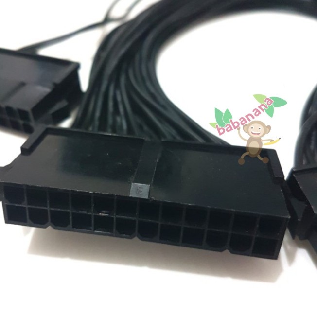 Jual DUAL PSU ATX 24 PIN CABLE KABEL PC POWER MOTHERBOARD FOR MINING ...