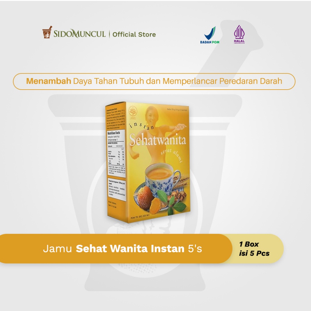 Jual Jamu Sehat Wanita Instan 5's - Daya Tahan & Peredaran Darah Lancar ...