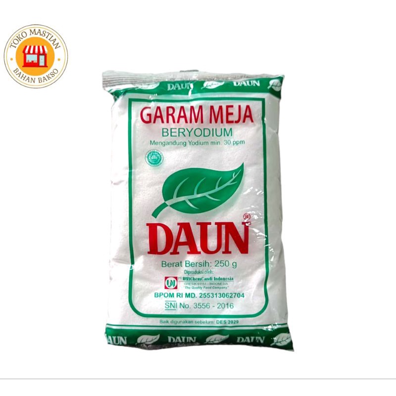 Jual Garam yodium cap daun 250 g | Shopee Indonesia