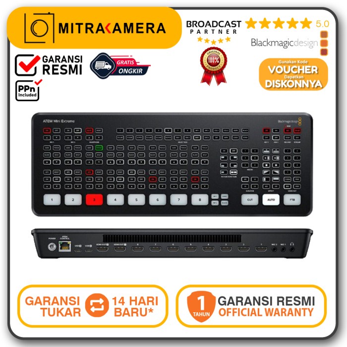 Jual BLACKMAGIC DESIGN ATEM MINI EXTREME 8-CHANNEL HDMI SWITCHER | Shopee Indonesia
