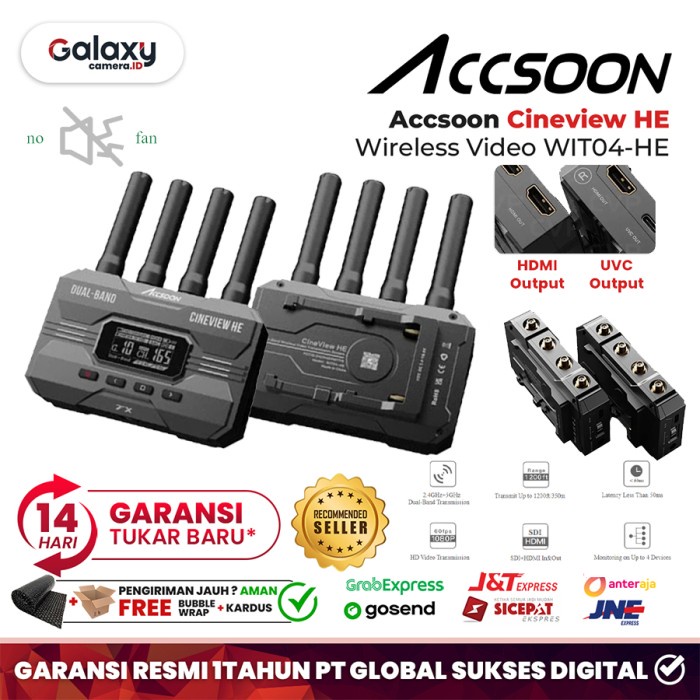 Jual ACCSOON CINEVIEW HE WIRELESS VIDEO LONG RANGE 350M WIT04-HE RESMI | Shopee Indonesia