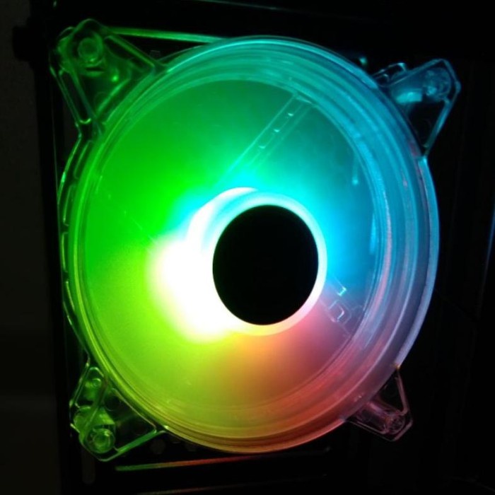Jual Infinity FAN 120mm LED AURA LIGHT ( RGB ,4 PIN, SYNC WITH MOBO ...