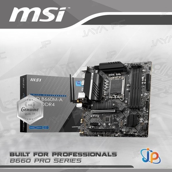 Jual MB Motherboard MSI PRO B660M-A WIFI DDR4 - Mainboard Mobo B660 LGA ...