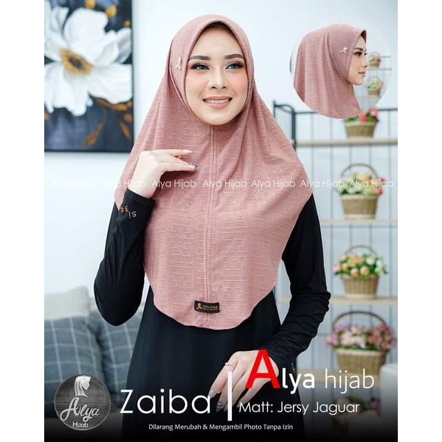 Jual Jilbab Instan Simple Oval Malay/Zaiba Ori Alya Hijab (jaguar ...