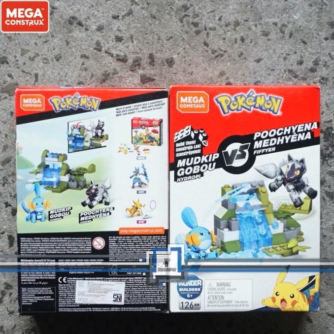 Jual Pokemon Mega Construx Battle Pack Mudkip Poochyena Bricks Blocks ...