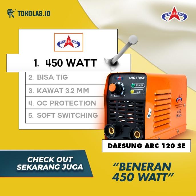 Jual Mesin Travo Las Inverter Daesung MMA ARC 120 SE ARC120 450 Watt 450 W | Shopee Indonesia