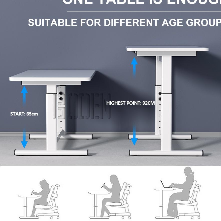 Jual Baikhome Meja Laptop Adjustable Height Standing Desk Roda Portable ...