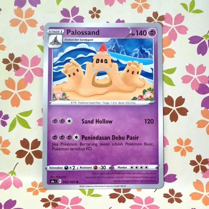 Jual palossand U s6a | 043/069 pokemon tcg indonesia set 9 | Shopee Indonesia
