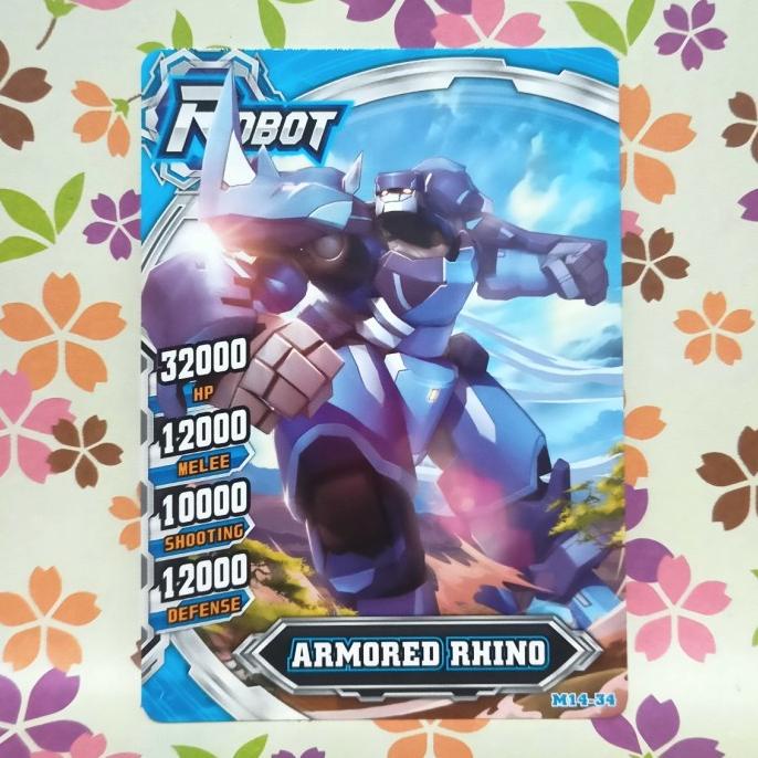 Jual hero of robots normal ARMORED RHINO robot / power / skill | Shopee ...