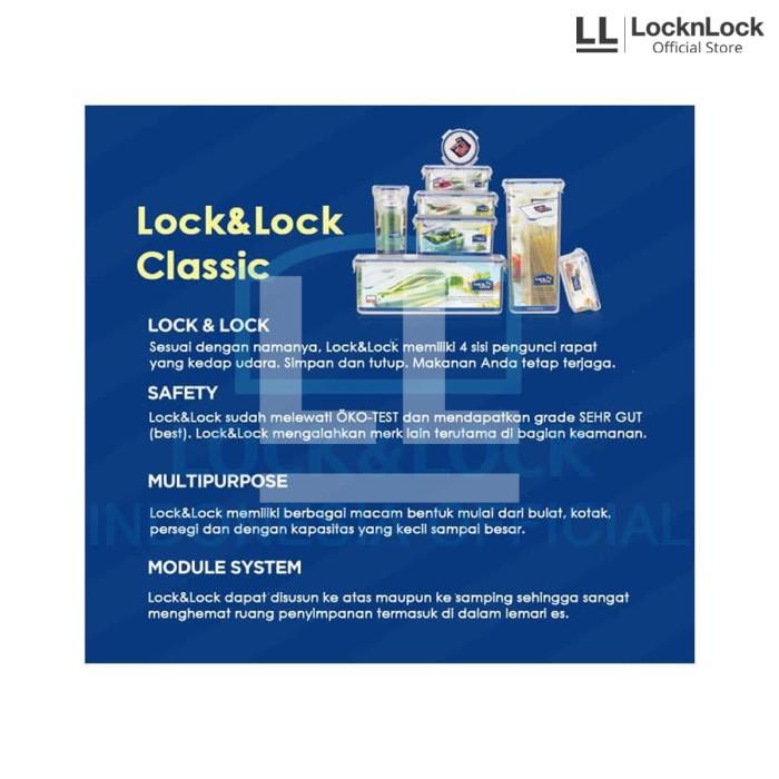 Jual LocknLock Food Container Rectangular Tall 550ML HPL815 | Shopee ...