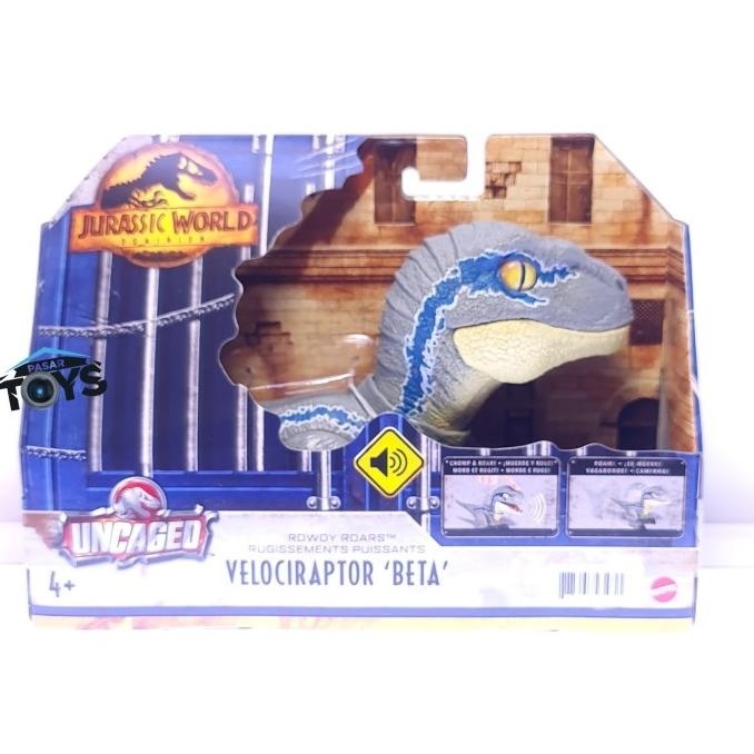Jual Jurassic World Dominion Uncaged Rowdy Roars Velociraptor Beta ...