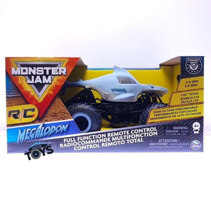 Jual Monster Jam Megalodon Remote Control Monster Truck 1:24 Scale 2.4 ...