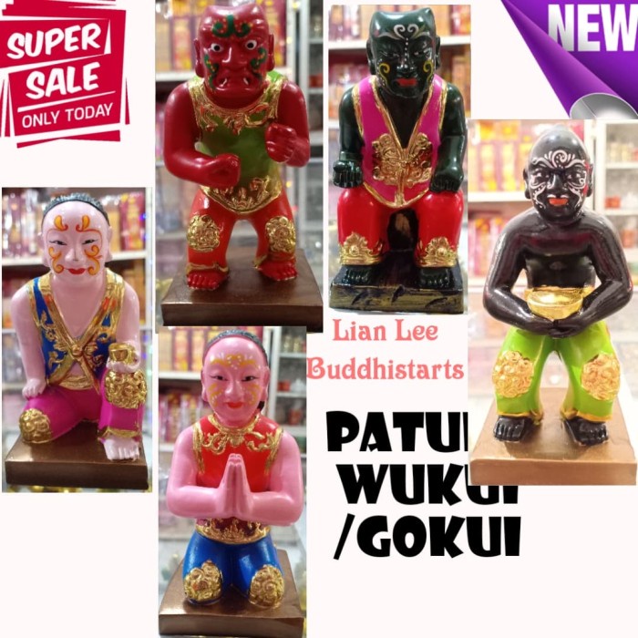 Jual [Baru] Patung Lima Setan Gokui /Ng Kui/Go Kui Uk 4 Inch Fiber ...