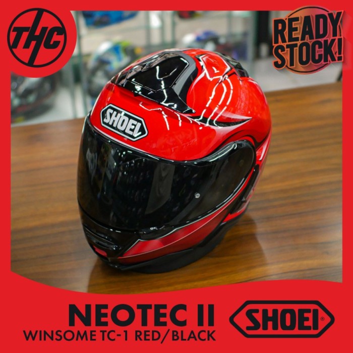 Jual [New] Shoei Helmet Neotec Ii 2 Winsome Tc-1 Red Black Terbaru ...