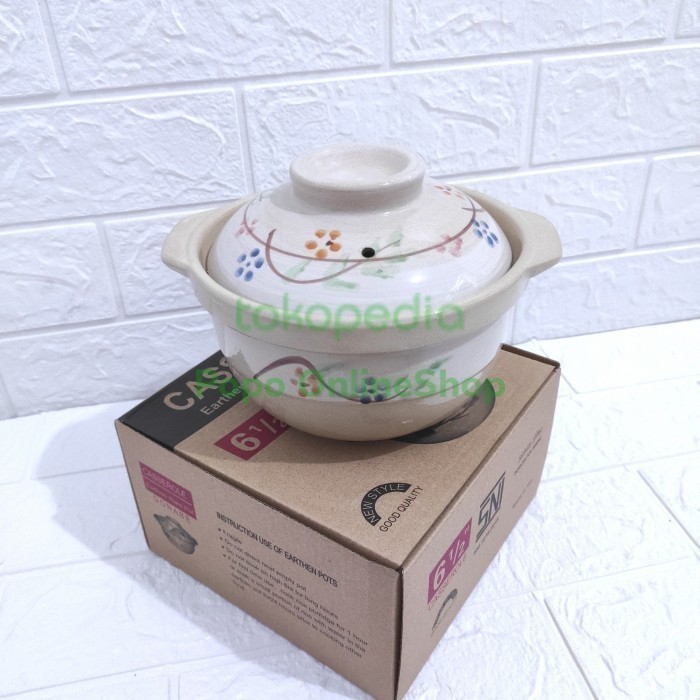 Jual Panci Sapo Tanah Mangkok Sapo Clay Pot Casserole Tim Ayam Obat | Shopee Indonesia
