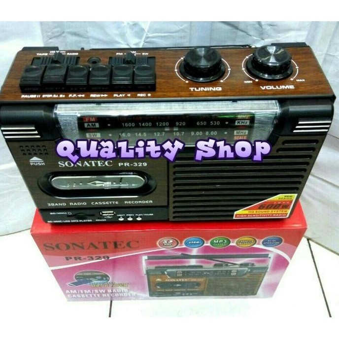 Jual mini compo kaset pita sonatec pr-329 usb SD radio baru | Shopee ...