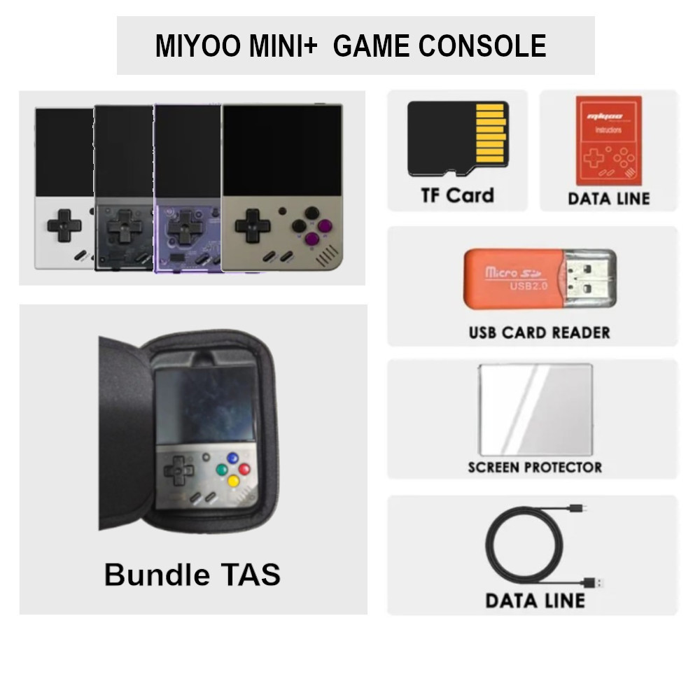Jual [LIMITED QUALITY] MIYOO MINI+ Plus Portable Retro Handheld Video ...