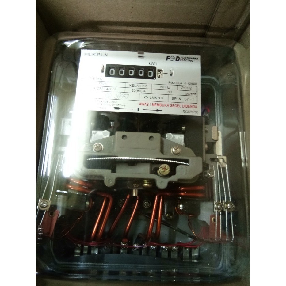 Jual [New Ori] Kwh Mekanik/ Fuji Dharma 20/ 60A/ 3 Fasa Kwh Meter Mekanik Terbaru | Shopee Indonesia