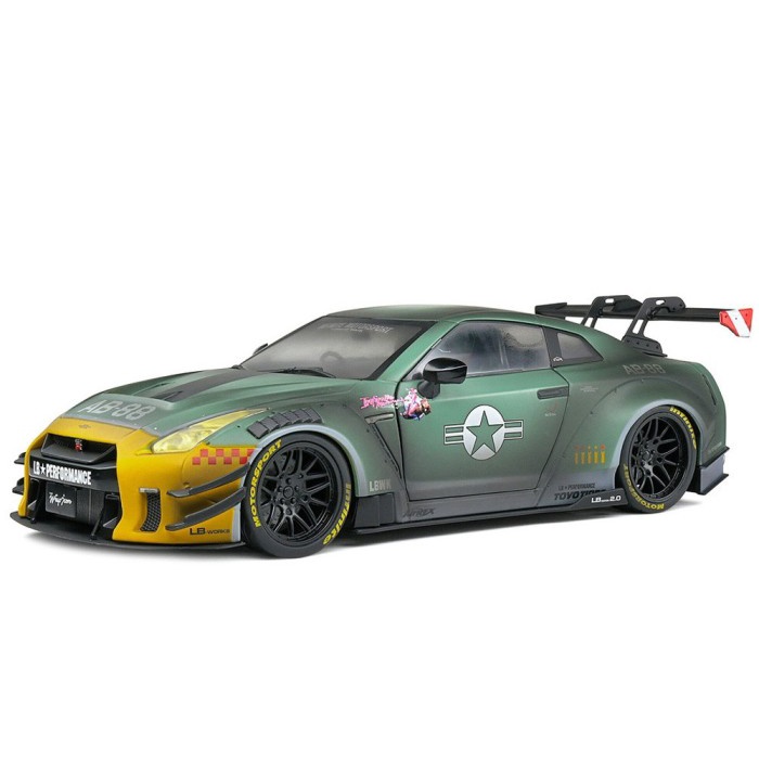 Jual [Original] 1/18 Solido Nissan Gt-R R35 Lbw Body Kit 2.0 Army ...