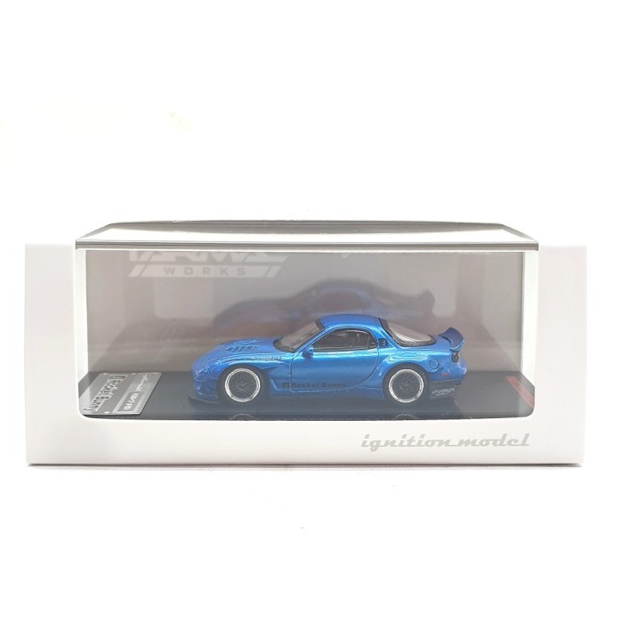 Jual [Original] Ignition Model X Tarmac Exclusive 1/64 Mazda Rx7 Rocket Bunny Blue Terbaru ...