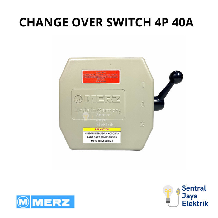 Jual [New Ori] Cos / Change Over Switch / Ohm Saklar 4 Pole 40A Merz Gz ...