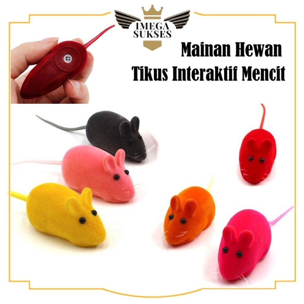 Jual PHG - Mainan Tikus Interaktif Mencit Kucing Cat Toys Bentuk Tikus ...