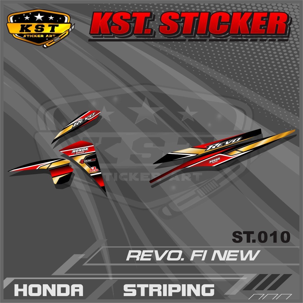 Jual Striping Revo Fi New - Sticker Striping Honda Revo Fi New Desain ...