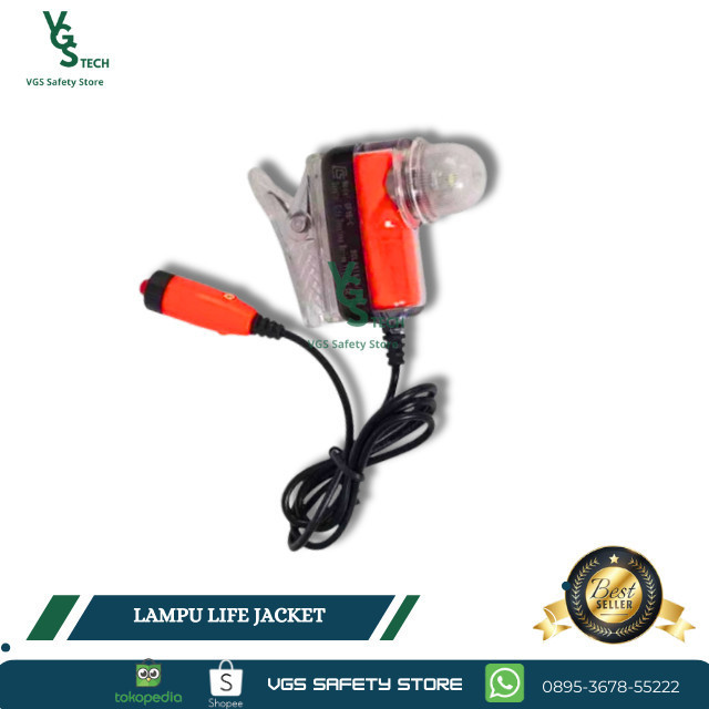 Jual Lampu Life Jacket Life Jacket Light Lampu Pelampung Darurat LED ...