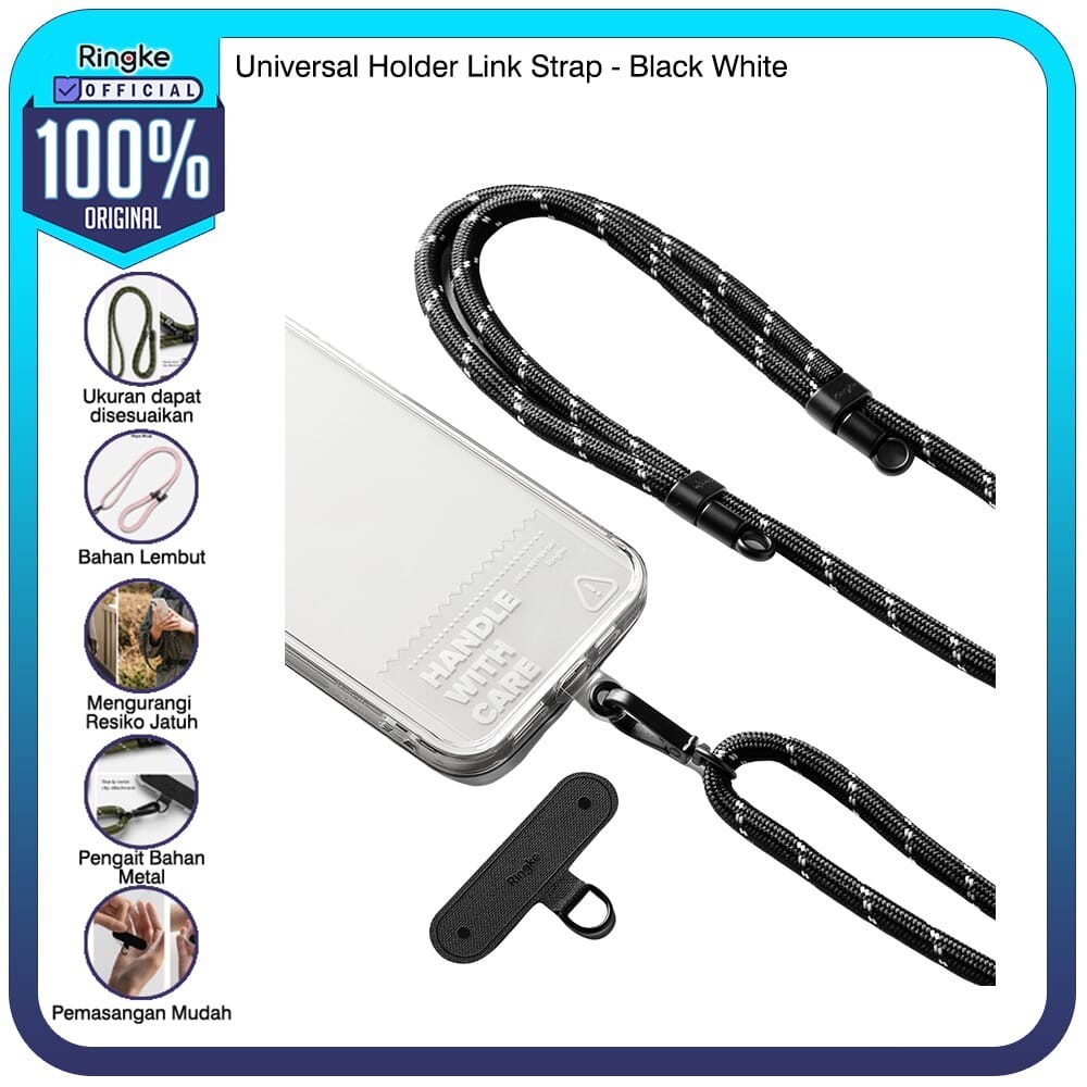 Jual Ringke Universal Holder Link Strap - Black White | Shopee Indonesia