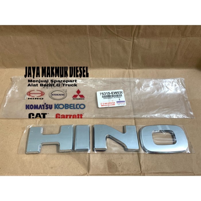Jual [Original] Emblem Logo Tulisan Timbul Hino - Hino 500 New 75315 ...