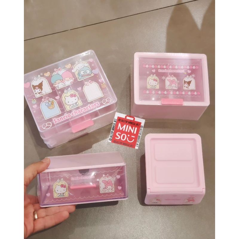 Jual MINISO x SANRIO 🆕 Storage Organizer Drawer Collection | Shopee ...