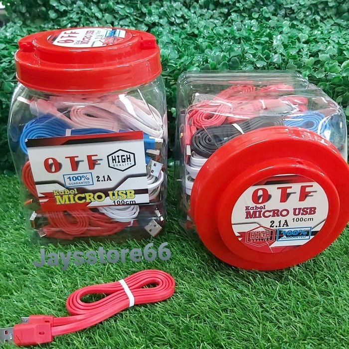 Jual Cable Data OTF Micro Usb 2.1A High Quality ( 1 Toples isi 50pcs ...