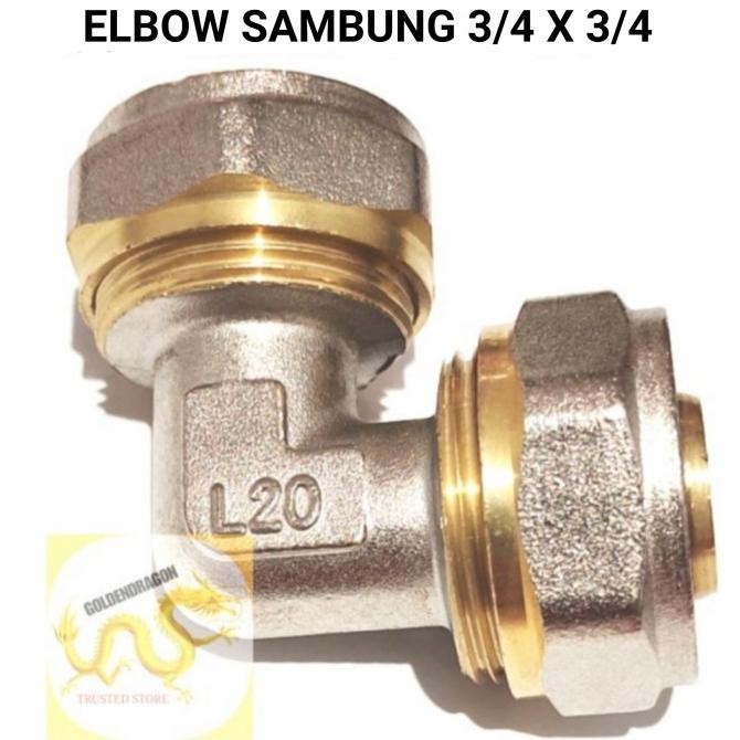 Jual Elbow sambung FRAP 3/4" X 3/4" keni sambung fitting pipa air panas ...