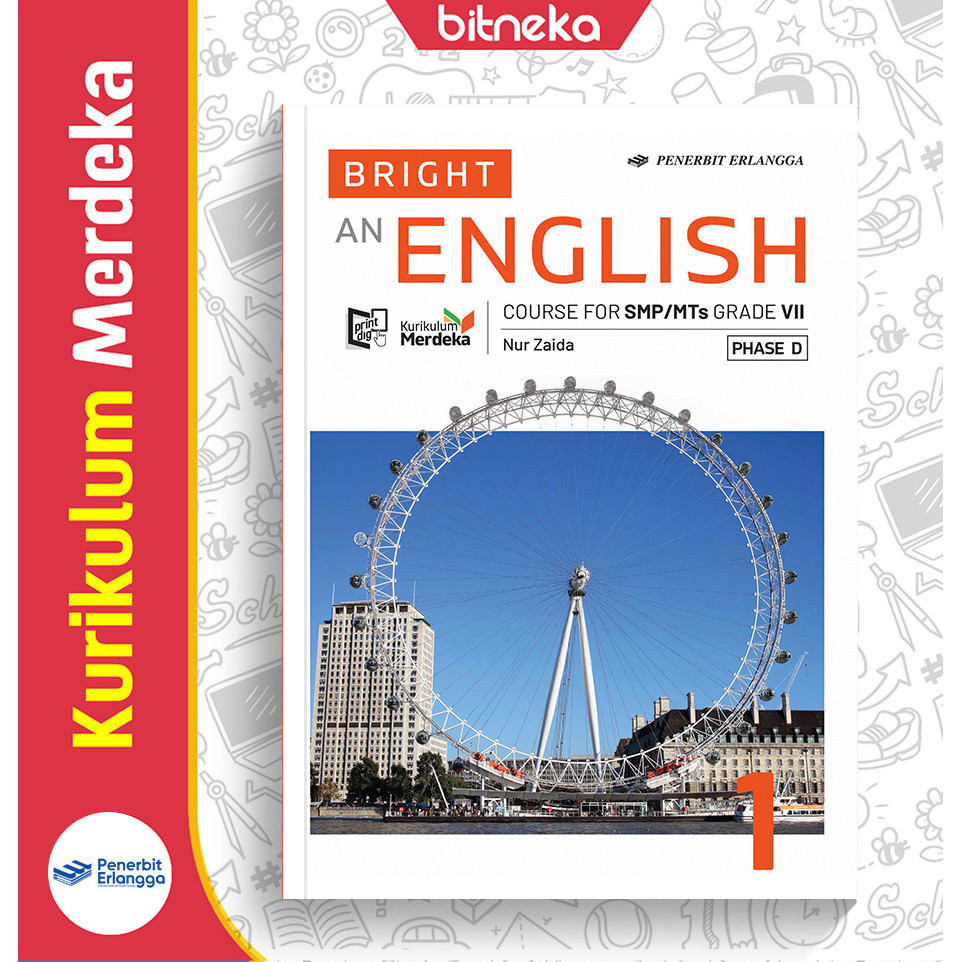 Jual Buku Teks Siswa Bahasa Inggris : Bright an English Jilid 1 SMP/MTs Kelas 7 - Nur Zaida K ...