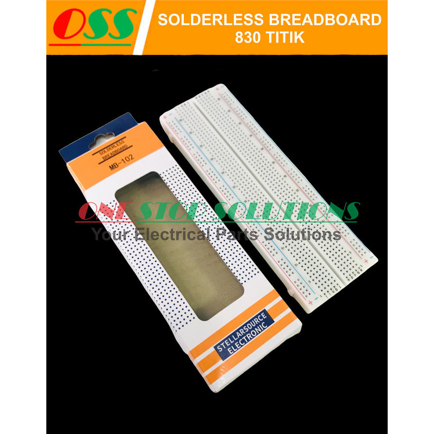 Jual Murah - Solderless Breadboard 830 Titik Point Mb102 Pcb Bread ...